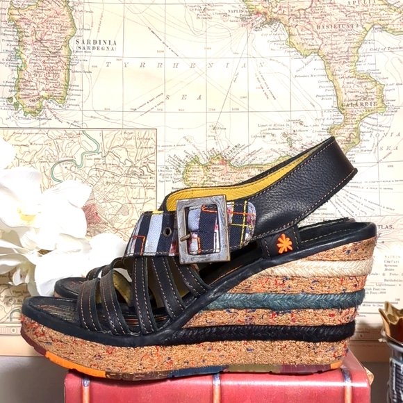 The Art Company | Shoes | Art Company Cork Macrame Hippy Boho Platform ...